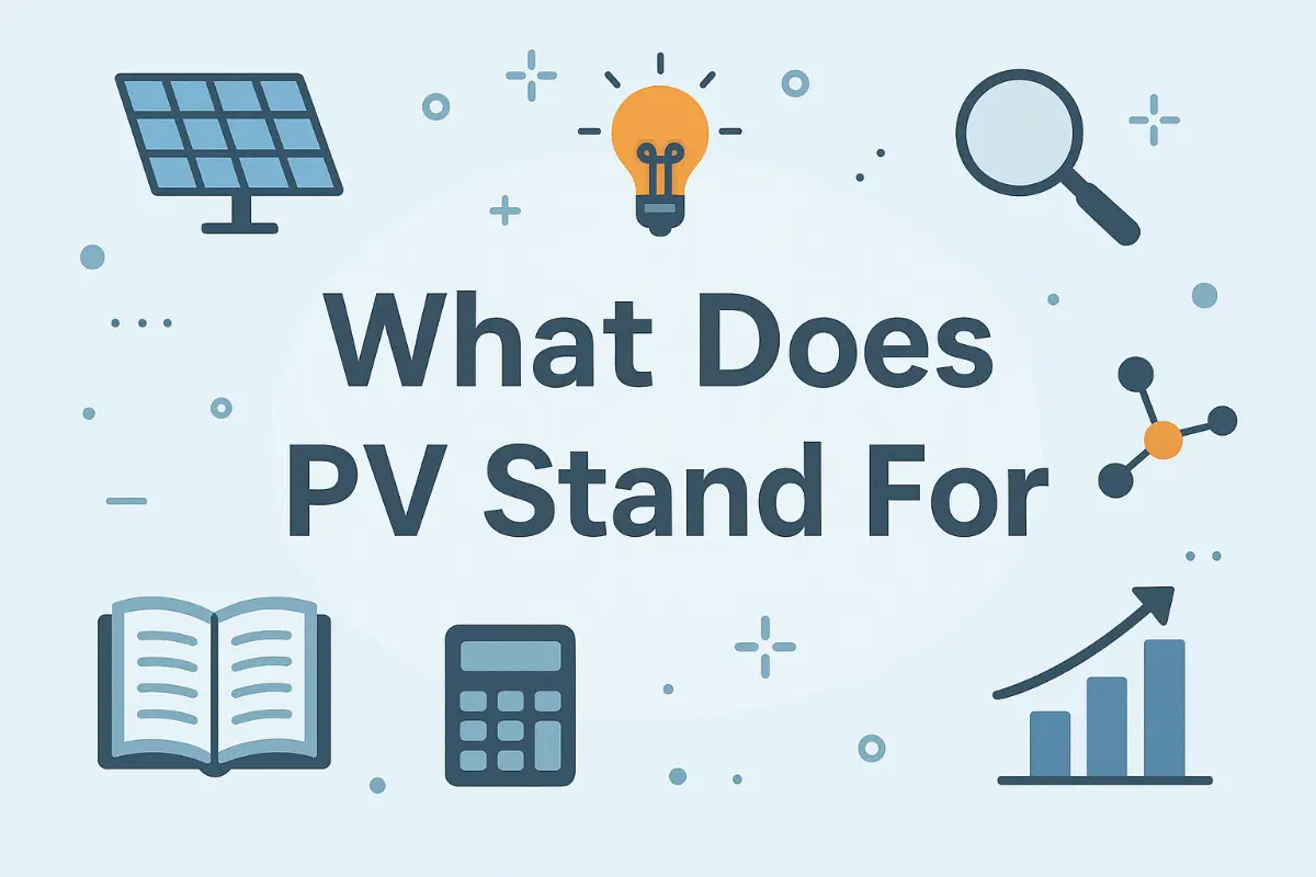 Significado PV: Fotovoltaica, Valor Actual y más | Grace Solar