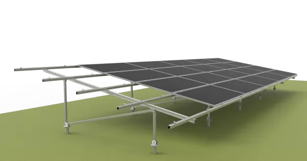 N-Type Aluminum Ground Mount Solar Racking System | Grace Solar