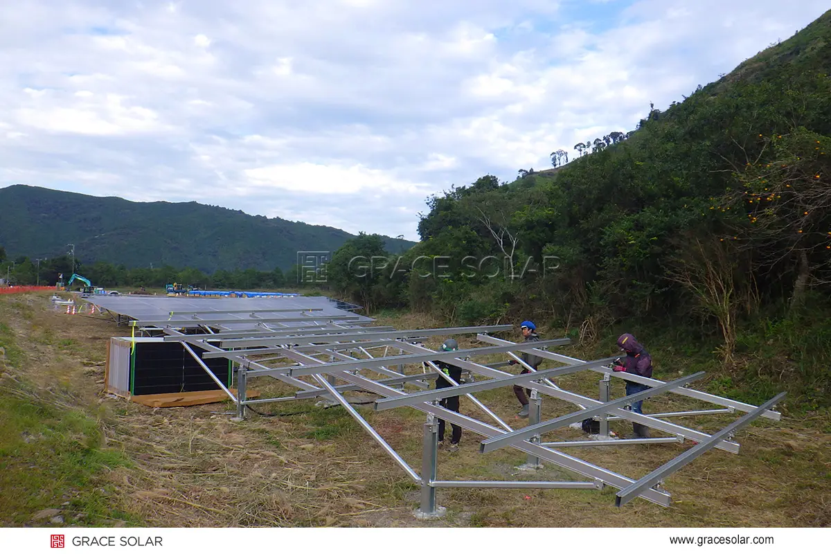 Grace Solar: Aluminum Mounting Success in Kochi, Japan